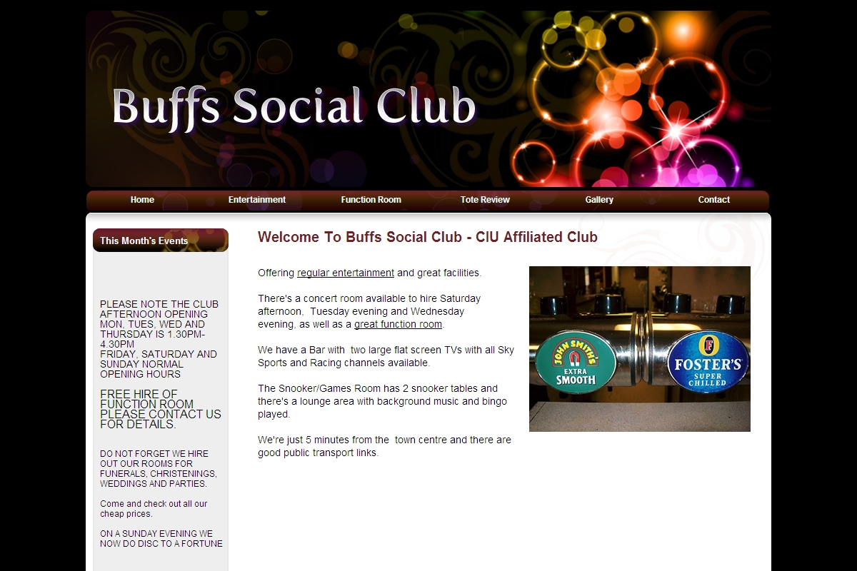 Function Room : Buffs Social Club