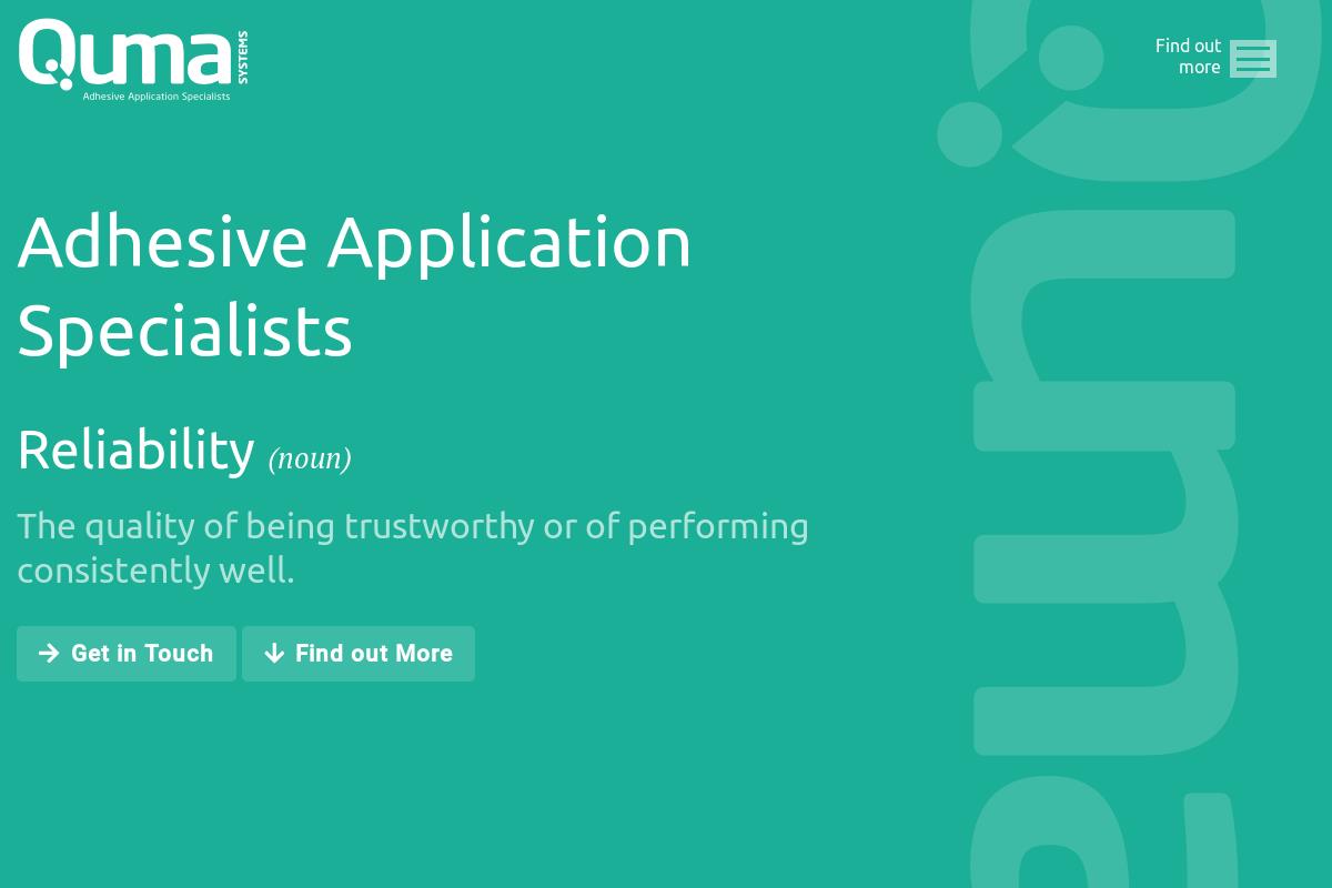 Welcome to Quma Systems - adhesive application specialists : Quma Systems