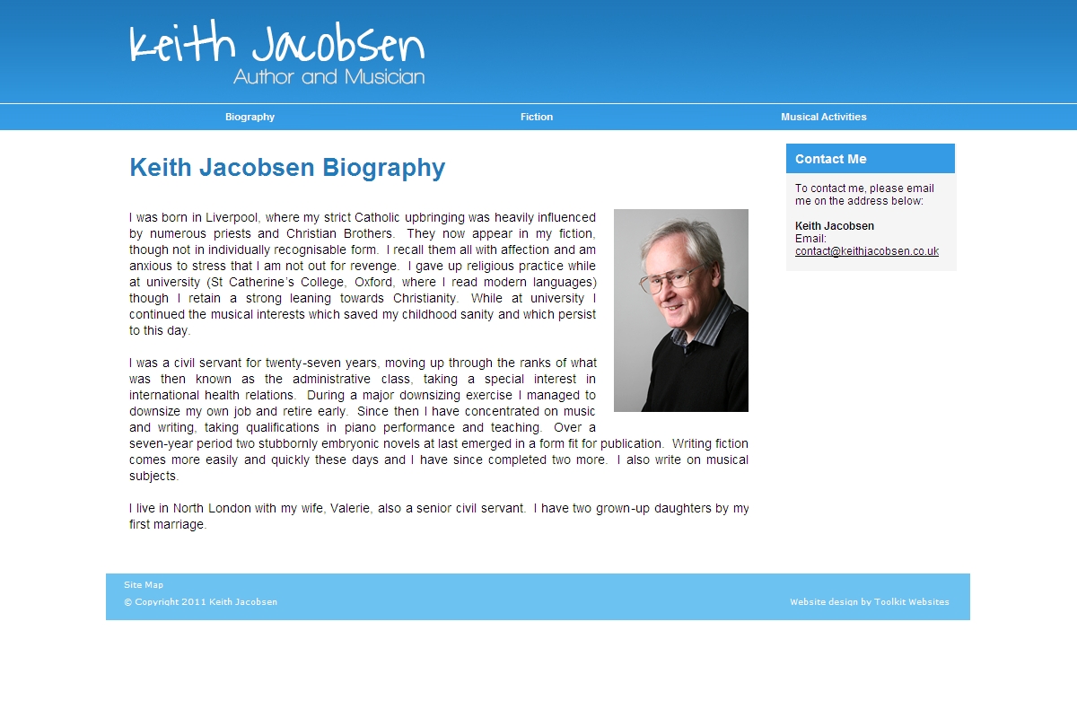 Keith Jacobsen Biography : Keith Jacobsen