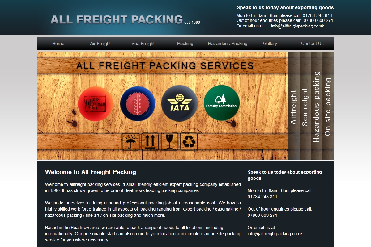 Welcome To All Freight Packing : Allfreight Packing
