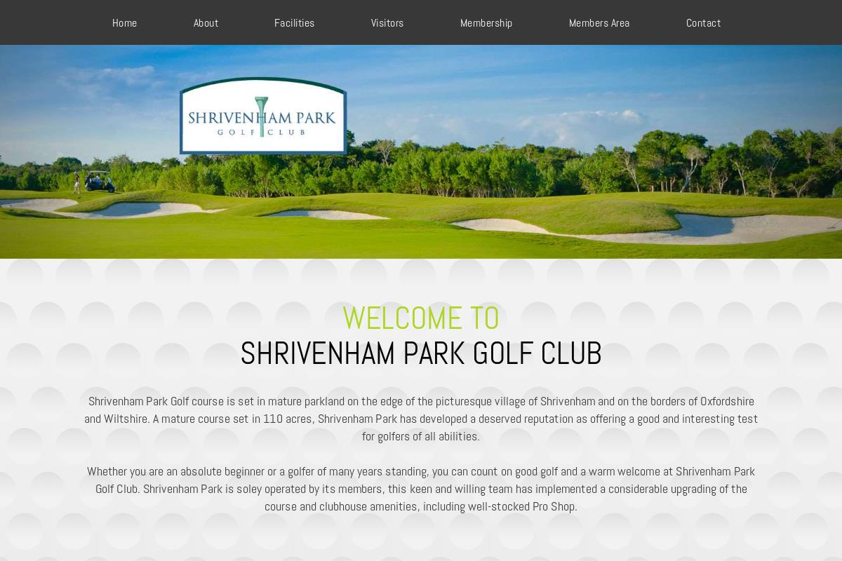 Welcome To Shrivenham Park Golf Club : Shrivenham Park Golf Club