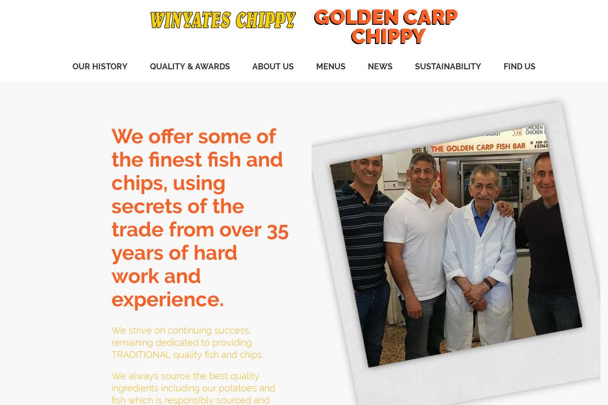 Welcome To Golden Carp Chippy : Theo Ellinas
