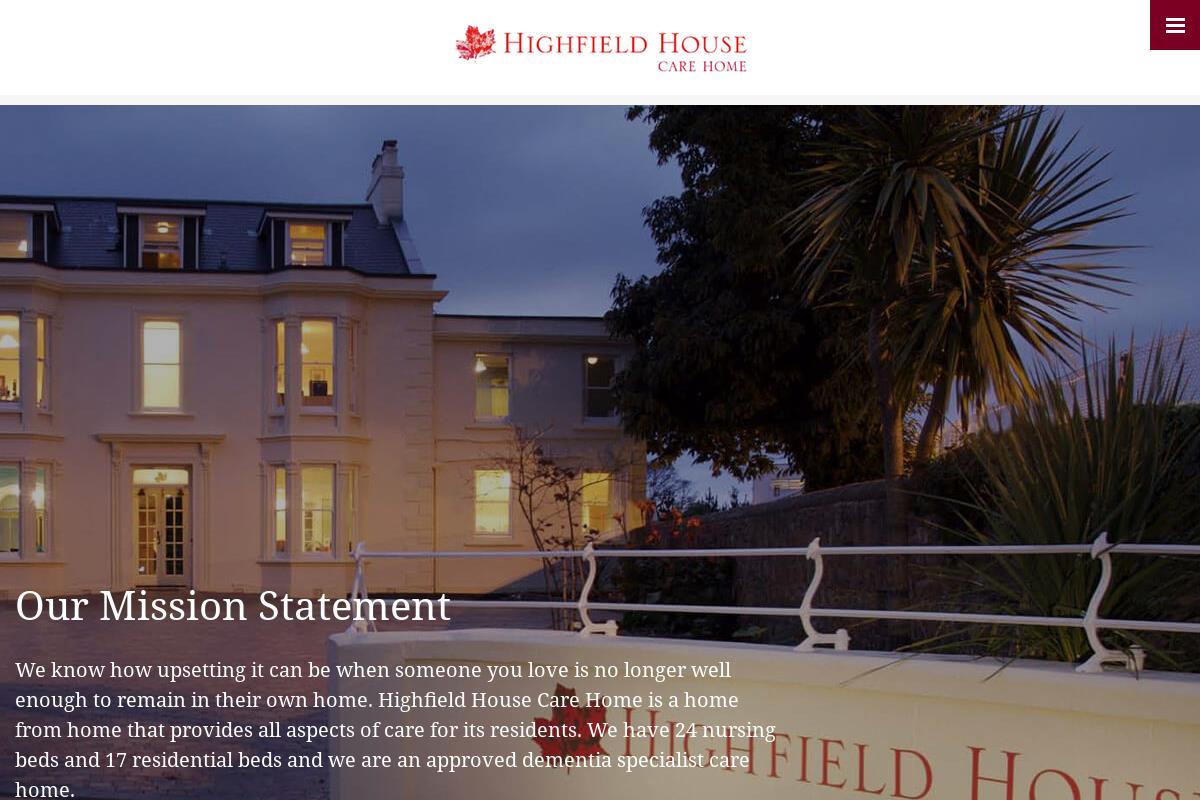 Highfield House Care Home Specialist Dementia Care Providers based in ...