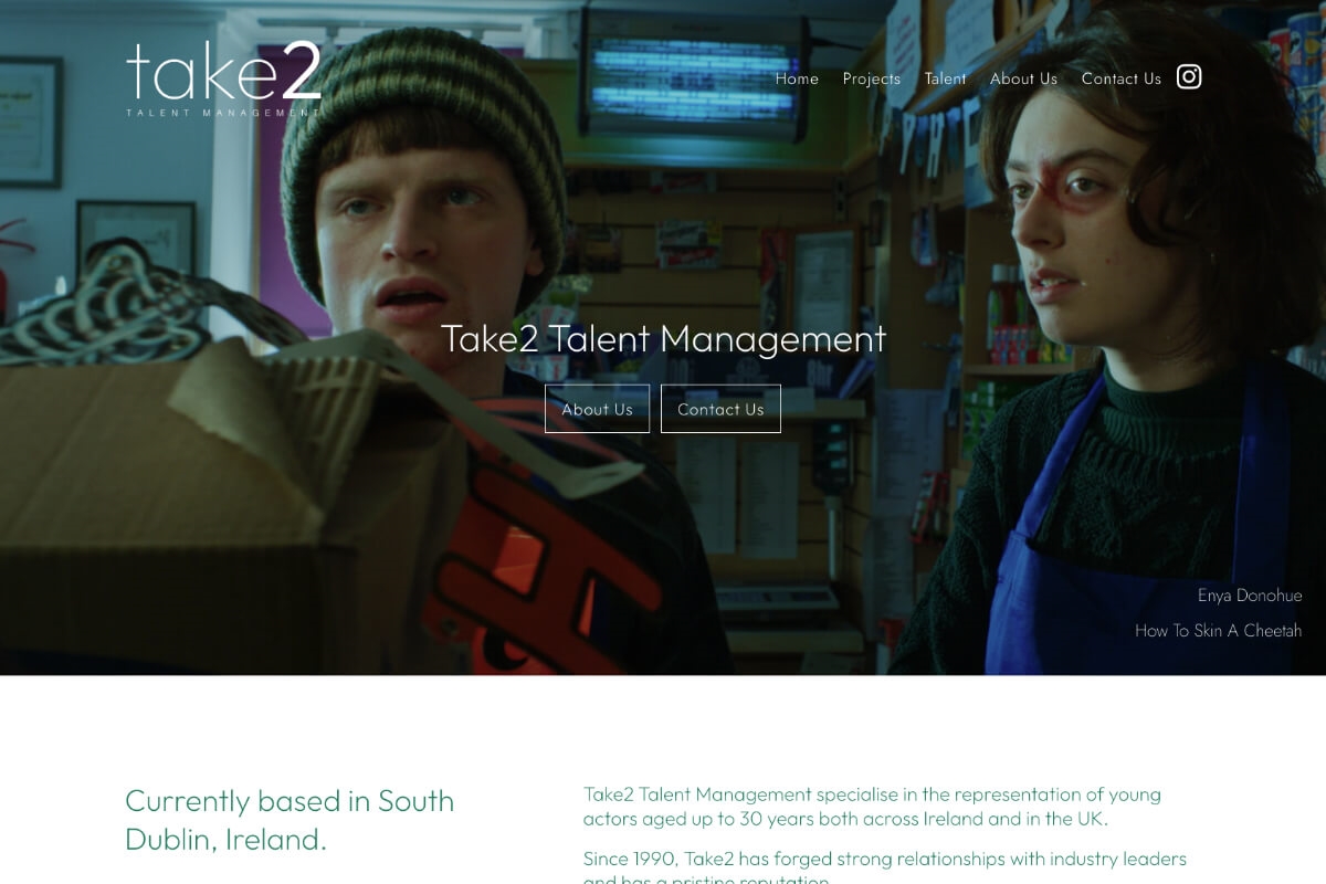 Under 18s : Take2 Talent Management